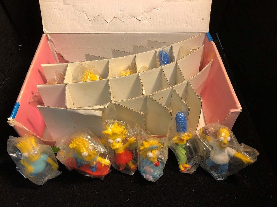 Simpsons Hamilton Gifts Retail Box And 12 PVC Figures 1990 | eBay