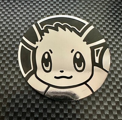 Eevee Silver Pokemon TCG Authentic Collectible Coin Jumbo Size | eBay