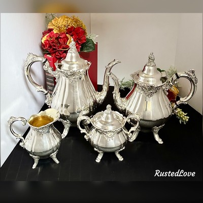 Tea/Coffee Pots & Sets - Baroque Silver Plated