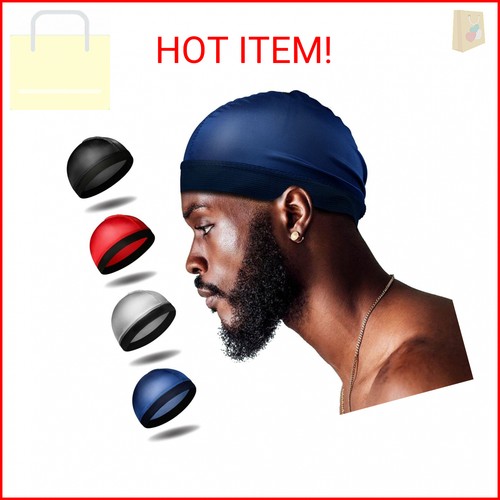 Selalu 4Pcs Wave Cap, Silk Stocking Wave Caps for 360 Waves, Silky ...