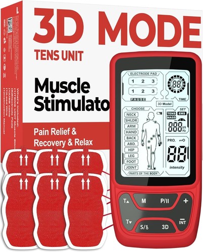 Tens Unit Muscle Stimulator Machine: Rechargeable Tens Machine for Pain ...