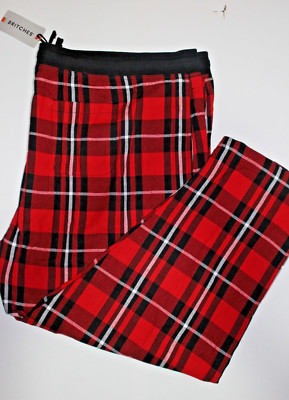 BRITCHES MEN'S FLANNEL PLAID PAJAMA PANTS W/POCKETS SZ: 5XL 5X NWT | eBay