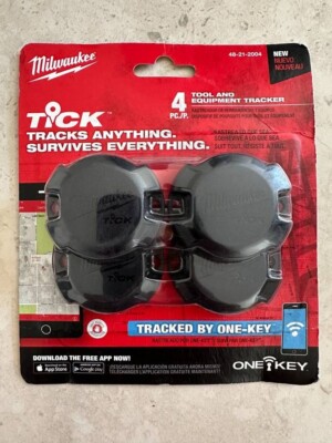 Milwaukee ONE-KEY TICK Tool and Equipment Tracker (4-Pack), New Sealed ...