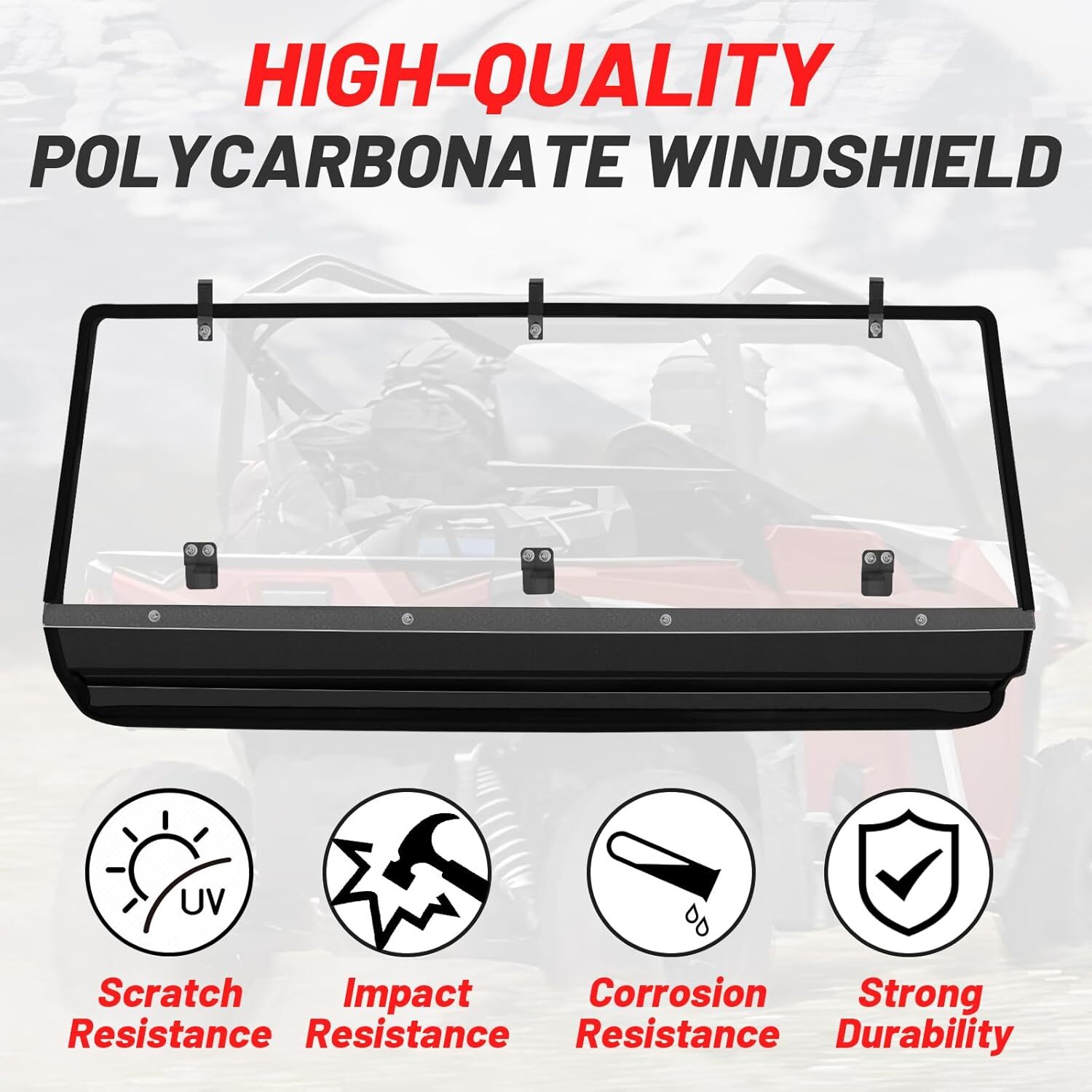 Clear Rear Window For 2020-2024 Polaris general 1000/ xp 4 1000 Back ...