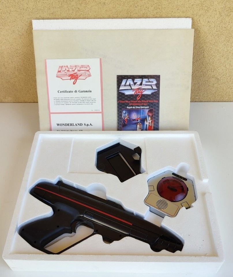 Lazer Laser Tag Game Kit Set Tested Works Wonderland Worlds Wonder 1986 ...