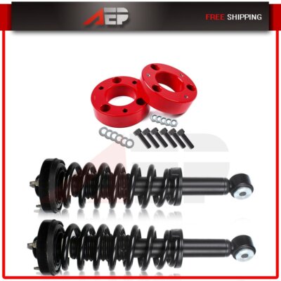 Fits Ford F150 09-13 2X Front Complete Struts & 2.5" Front Leveling ...