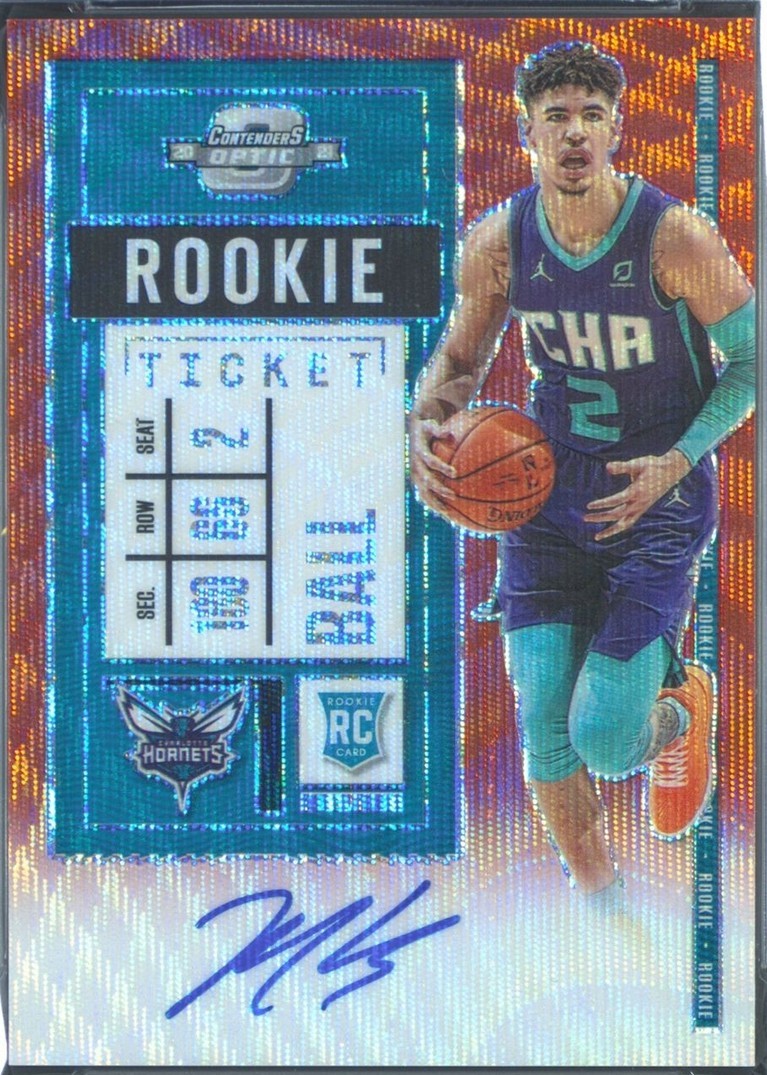 2020-21 Panini Contenders Optic - Rookie Ticket Variation LaMelo Ball ...
