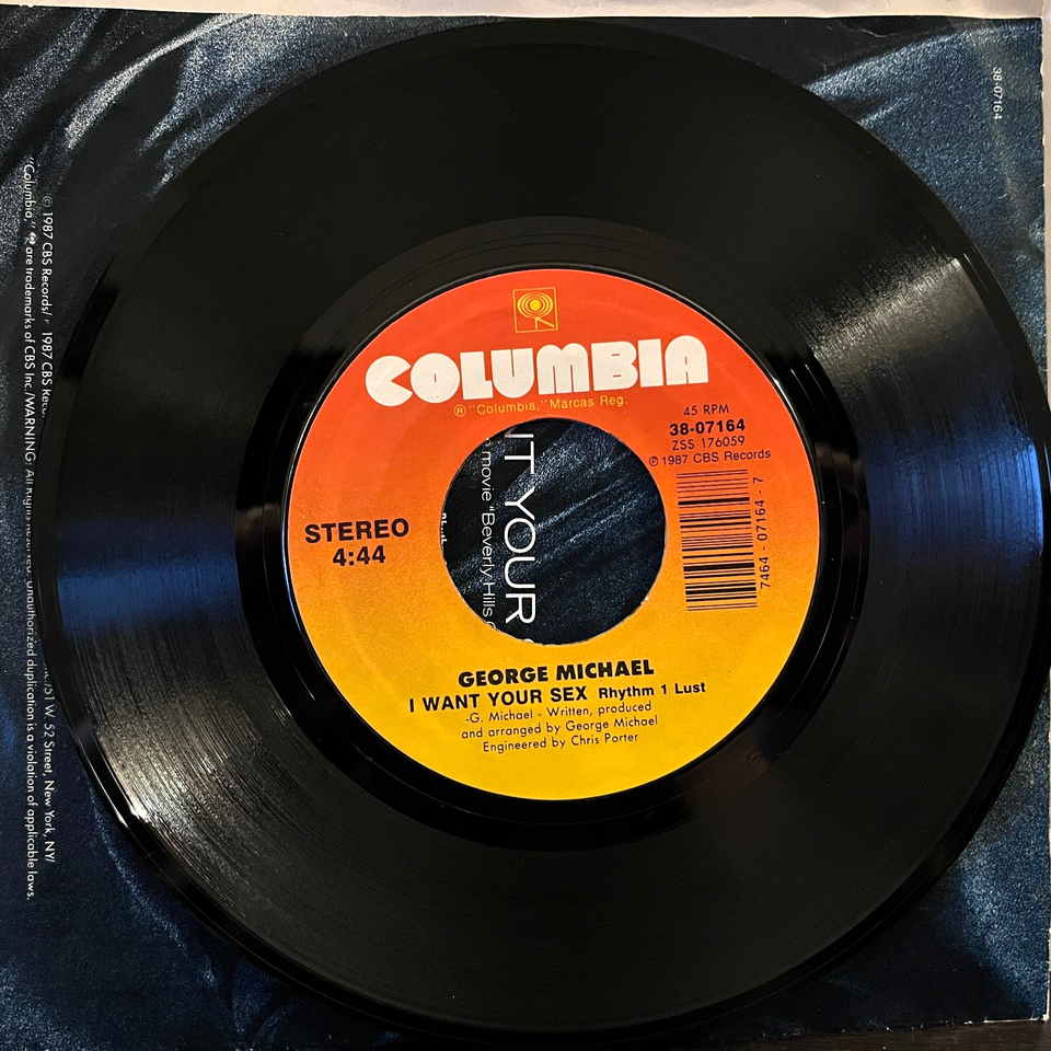 GEORGE MICHAEL - I Want Your Sex (1987) - 7" Vinyl Record 45RPM - VG+ ...