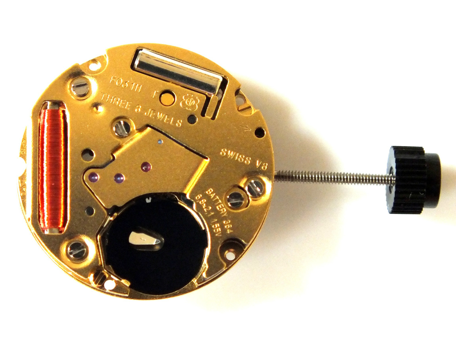 ETA F03.111 F03.115 REPLACEMENT QUARTZ WATCH MOVEMENT 2 0R 3 HANDS ...