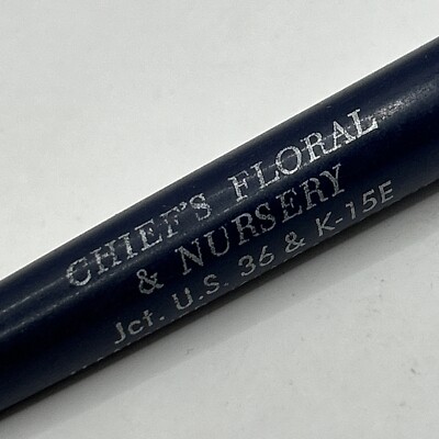 VTG Ballpoint Pen CHIEF'S FLORAL & NURSERY Hanover KS Bernard & Duane ...