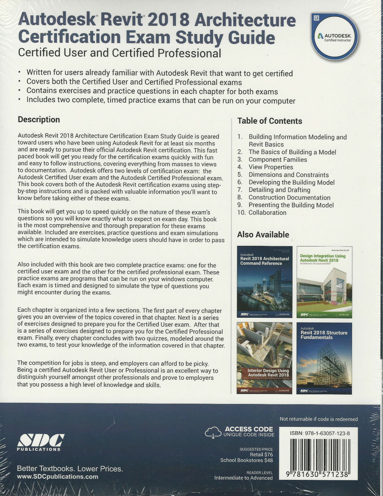 Autodesk Revit 2018 Architecture Certification Exam Study Guide by ...