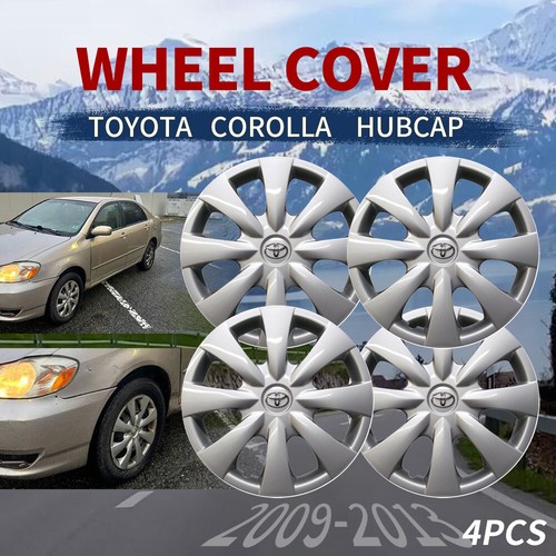 (4) Hubcaps 15-in Fits For 2009-2013 Toyota Corolla 110Cu Base Wheel ...