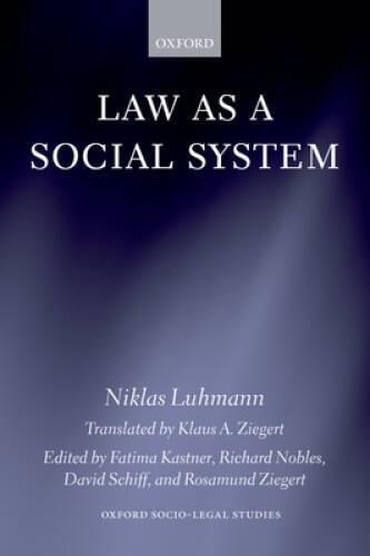 Law as a Social System (Oxford Socio-Legal Studies) - Paperback - GOOD ...