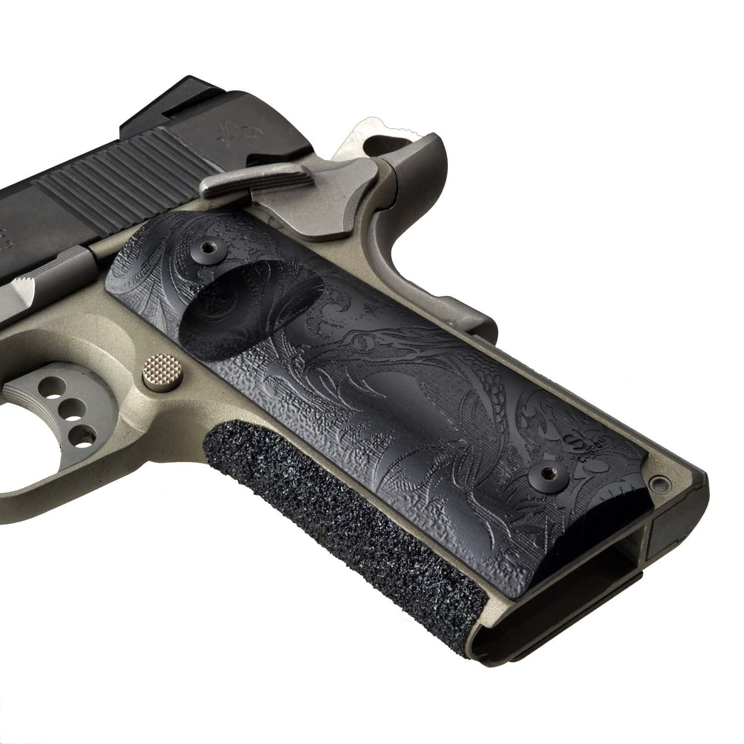Extreme Polymer Full Size 1911 Grips Engraved Textured (Cobrra) | eBay
