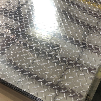 DIAMOND ALUMINUM .025" TREAD PLATE SHEET ROLLS GRAVEL GUARD 1/40 ...