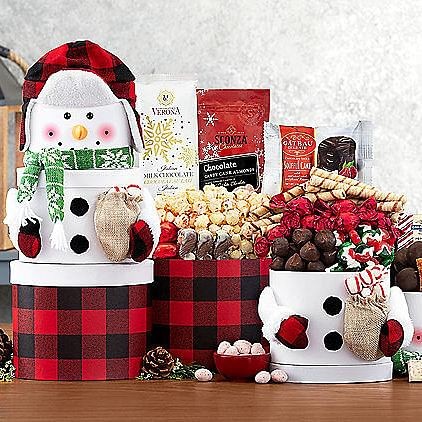 Snowman Sweets: Holiday Chocolate Gift Tower | eBay