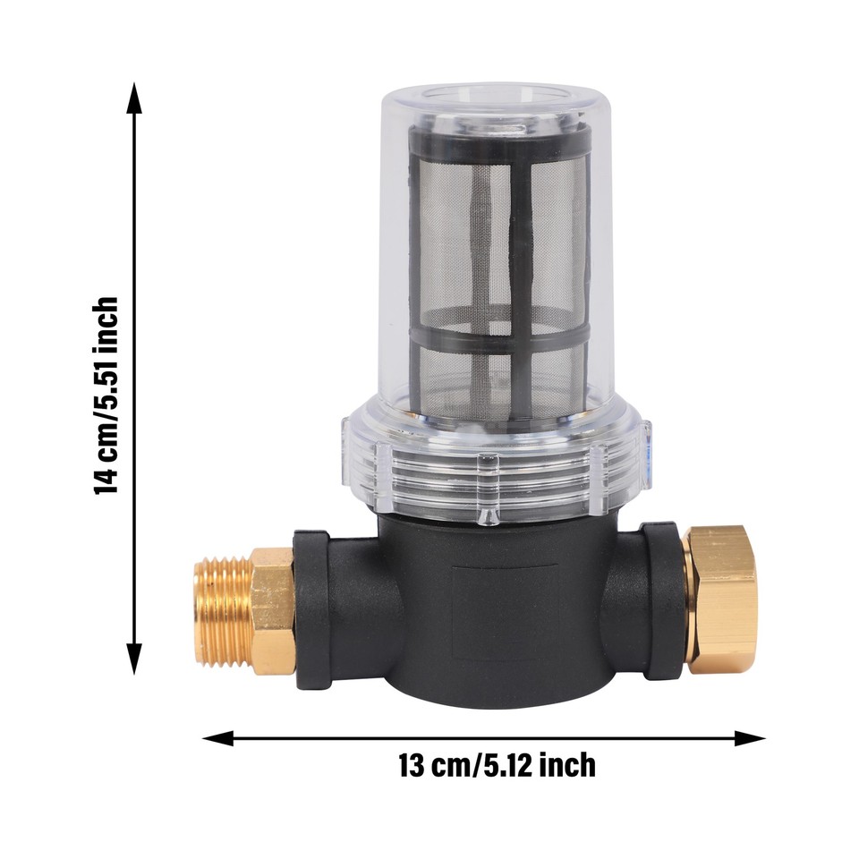 Garden Hose Inlet Filter Inline Water Pressure Washer Sediment Washing ...