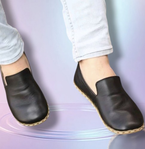 Barefoot Shoe Leather | Grounding Shoe With Copper Rivet | Grounding ...