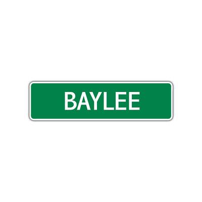 Baylee Girls Name Letter Printed Label Art Decor Novelty Aluminum Metal ...