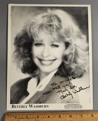 B&W PHOTO ACTRESS BEVERLY WASHBURN 8 X 10 SIGNED PERSONAL AUTOGRAPH | eBay