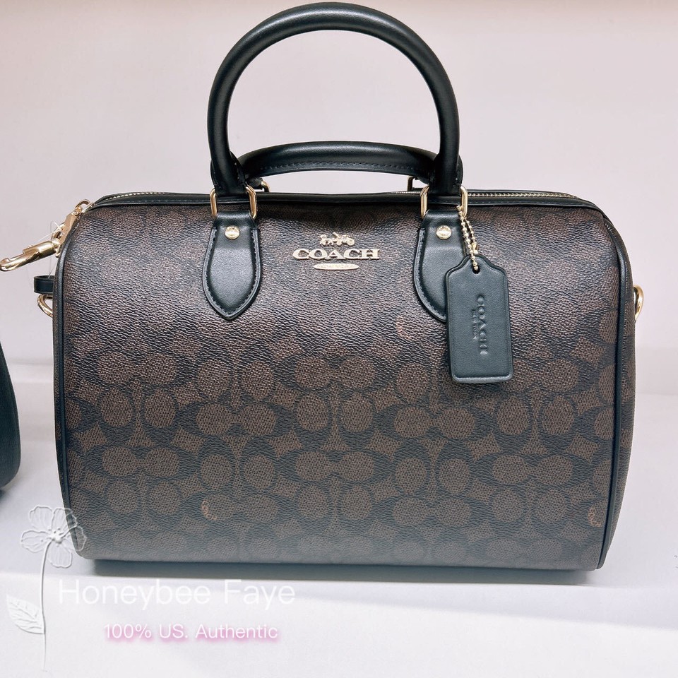 NWT Coach Rowan Large Satchel Bag In Signature Canvas CV960/CV959 | eBay