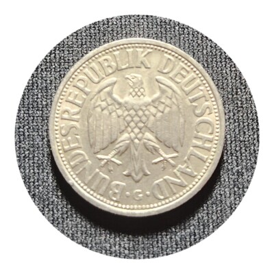 Germany 1 Deutsche Mark 1950 G Coin German Eagle | eBay