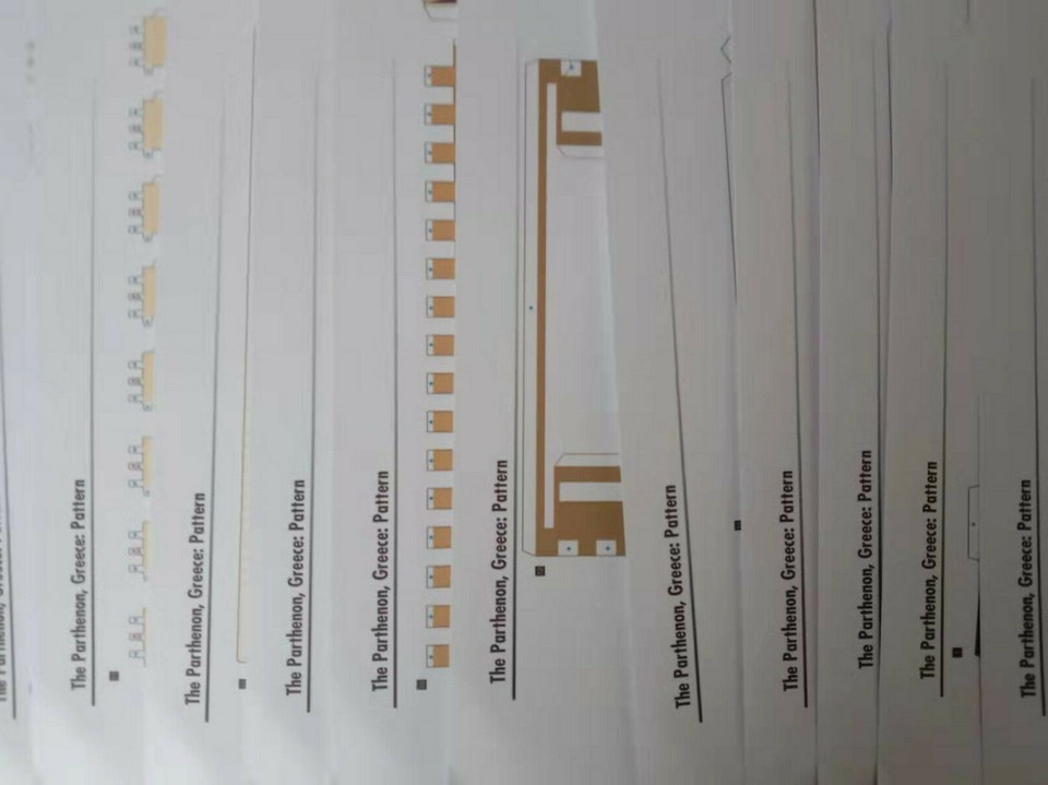 Brand New DIY The Parthenon Temple 3D Paper Model Famous Building ...