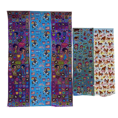 Lisa Frank Sticker Lot Horses American Forth Of July Glitter | eBay UK