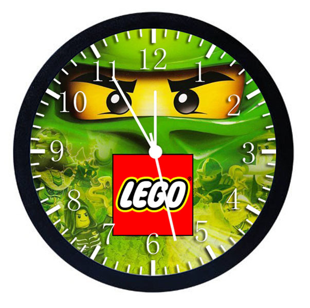 Lego Ninja Ninjago Black Frame Wall Clock Nice For Decor or Gifts W460 ...
