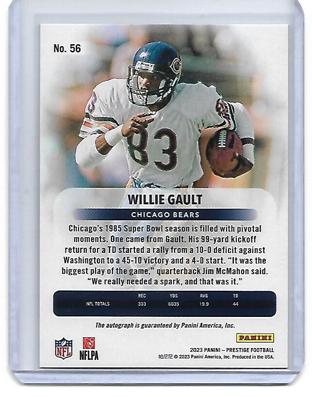 WILLIE GAULT 2023 Panini Prestige Football Xtra Points Card Auto ...