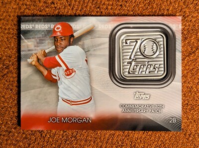 2021 Joe Morgan Topps 70th Anniversary Logo Patch baseball card - #70LP ...