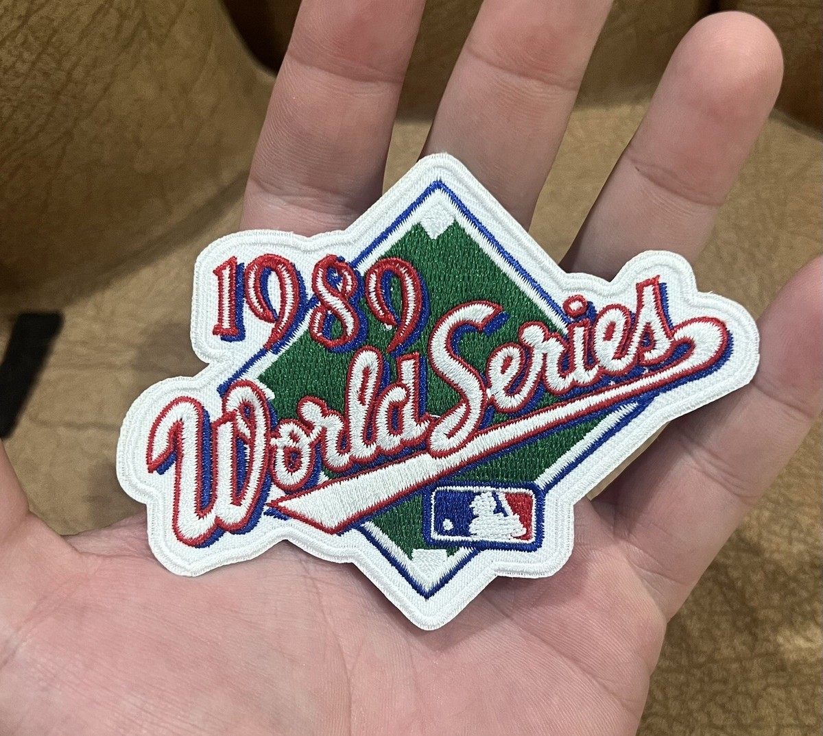 1989 World Series Logo OAKLAND ATHLETICS 1989 WORLD SERIES CHAMPIONS