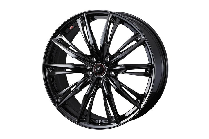 WEDS LEONIS GX 19×8J 5H 114.3 +35 × BRIDGESTONE POTENZA S007A 225/40R19 サマータイヤホイール4本セット：モータリング ...