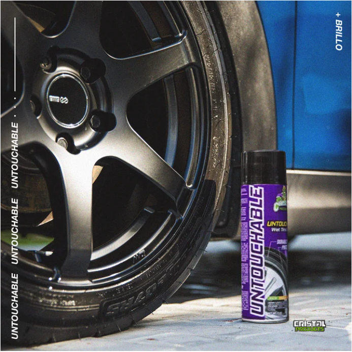 (3 Pack) CRISTAL PRODUCTS Untouchable Tire Shine Spray 13oz Each, Car ...