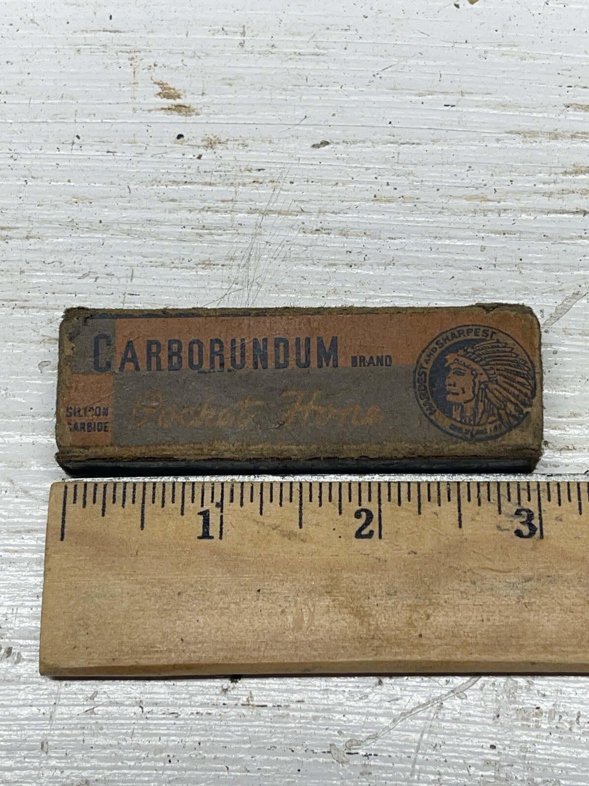 Vintage Carborundum Sharpening Stone No. 149 Pocket Hone Silicon Carbide Indian | eBay