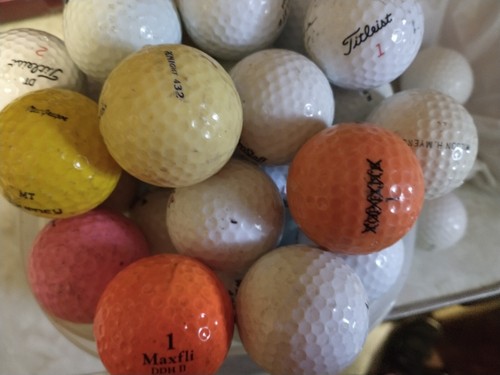 50 Golf Balls Practice/Range Balls Titleist Pinnacle Top-Flite etc ...