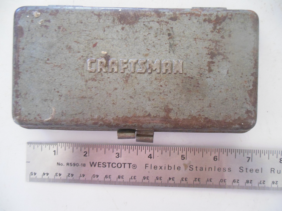 VINTAGE 13 PC. CRAFTSMAN 1/4" SAE SOCKET SET + METAL BOX U.S.A. | eBay