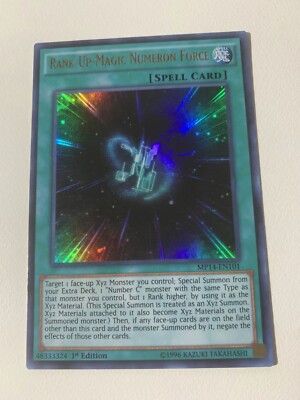 Yugioh 1st VLP Rank Up Magic Numeron Force MP14-EN101 Ultra Rare | eBay ...