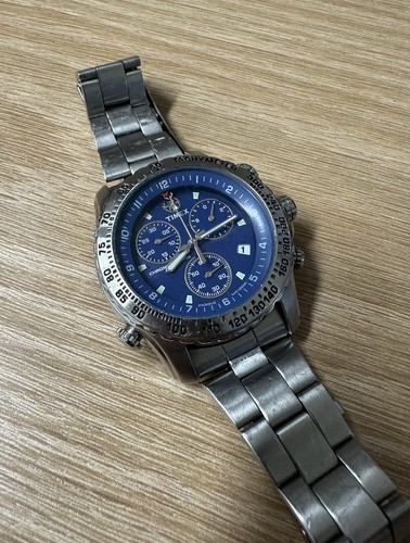 Timex T42351 Expedition Chronograph Alarm Indiglo 922 Blue Rare Color ...