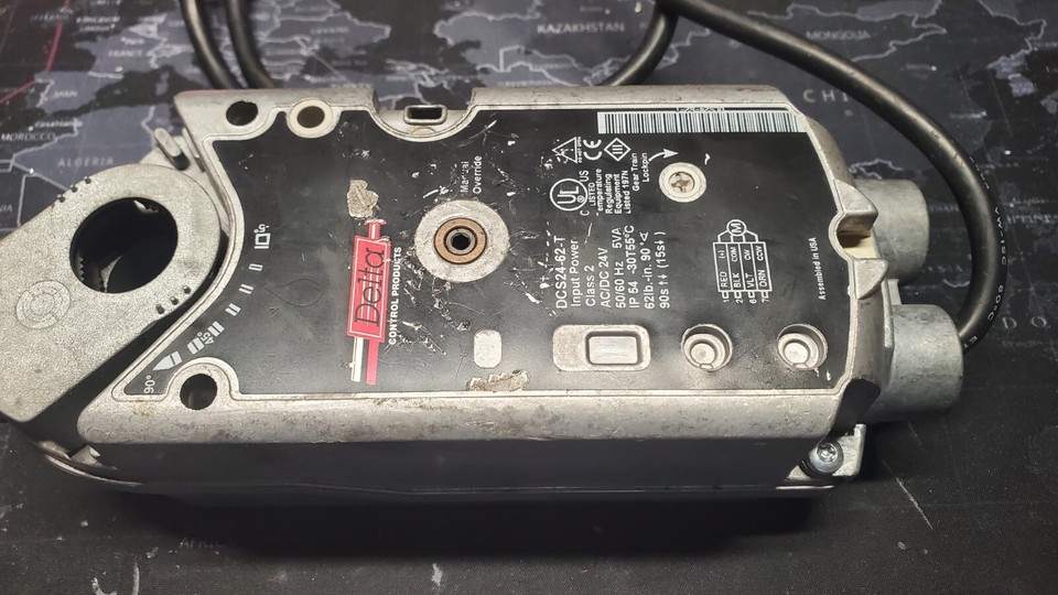 DELTA CONTROL PRODUCTS DCS24-62-T ACTUATOR, 24VAC/DC, 62"# 90 degree ...