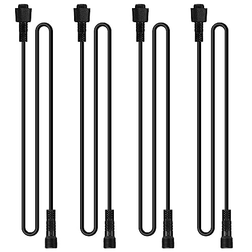 4Pcs 78 inch/6.56FT 4-Pin RGB LED Rock Lights Extension Cable Wire Cord ...
