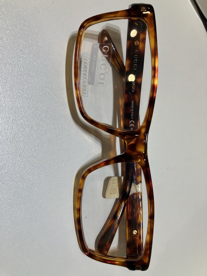 GUCCI eyeglasses TORTOISE RECTANGLE glasses frame MOD: GG1053 WR9 | eBay UK