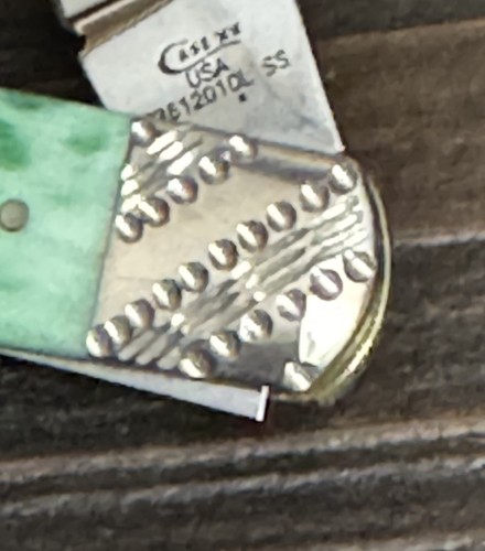 🔥 2019 Case XX TB612010L EMERAL GREEN BONE WORKED BOLSTER TRIBAL LOCK ...