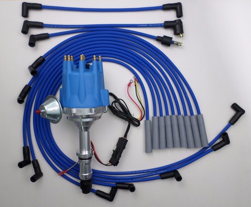 Small Cap BUICK BIG BLOCK 400 430 455 BLUE HEI Distributor + Spark Plug ...