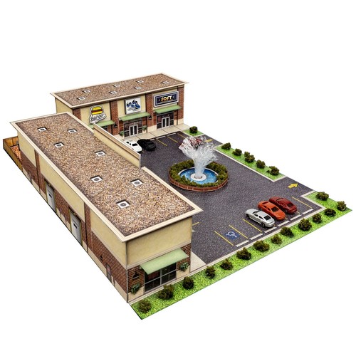 Z Scale Building Kit 1/220 Scale Outlet Mall Model Kit, Fits Micro ...