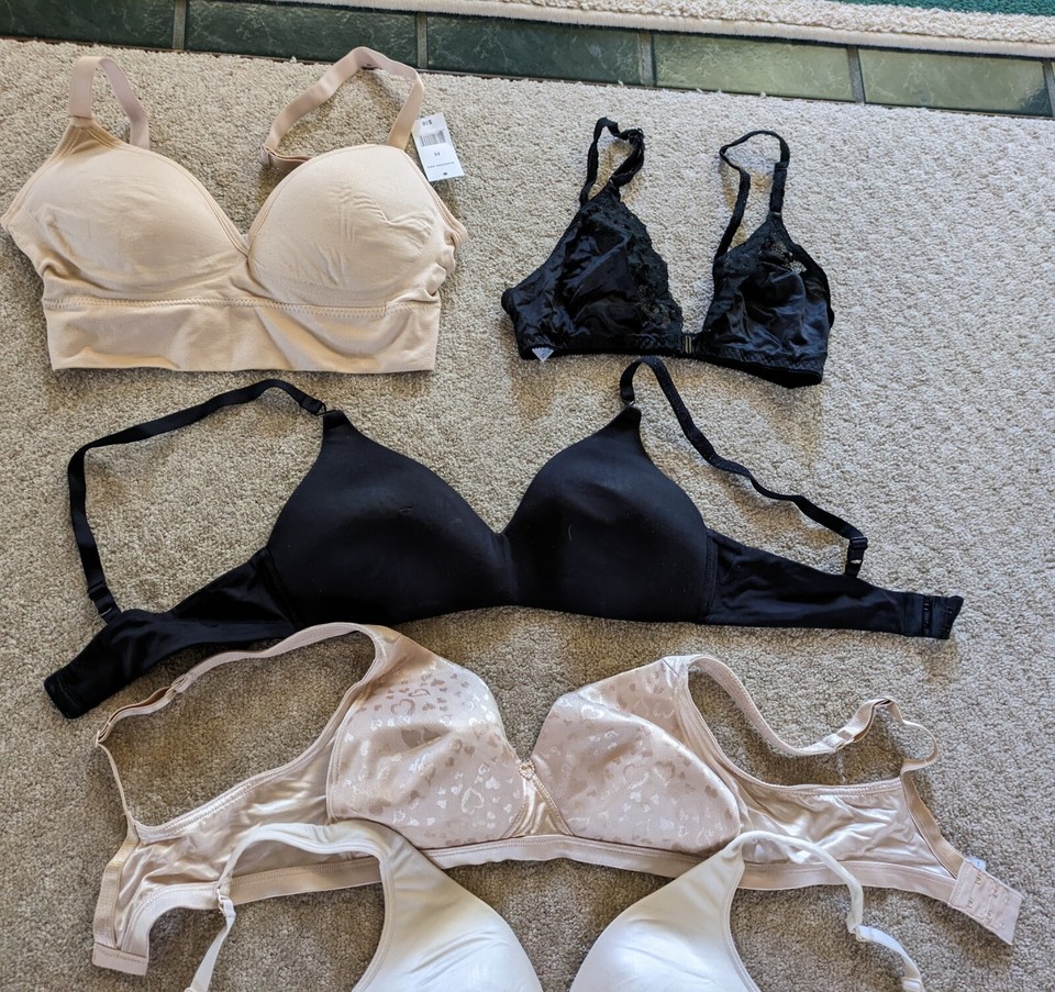 Lot 10 34C Bras Playtex Cross Your Heart JC Penney Hanes Warner's ...