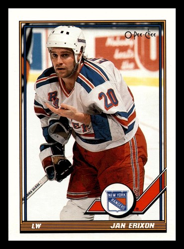 1991-92 O-Pee-Chee Jan Erixon #152 New York Rangers NM-MINT | eBay