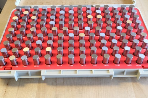New 125 Piece Vermont Pin Gage Gauge Set 14.01-16.49mm Plus Class ZZ ...