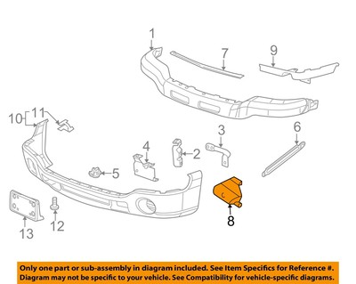 GM OEM Front Bumper-Bumper Bracket Left 12335639 | eBay