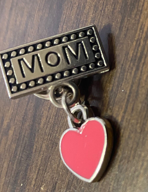 Cute MOM Heart Silver Tone & Enamel Lapel Pin | eBay